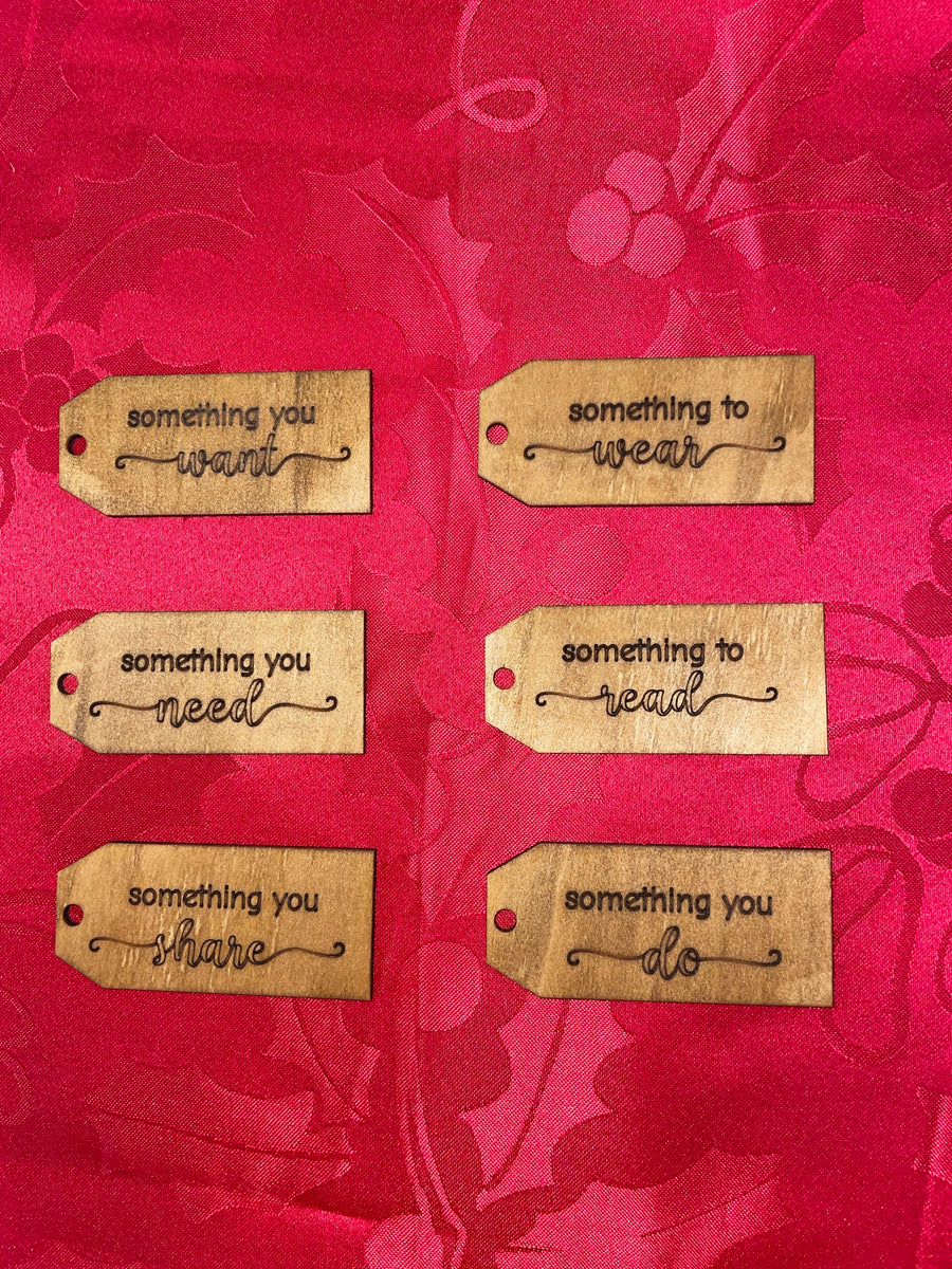 Timber Reusable Gift Tags – Christmas and More Party Store